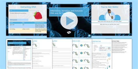 aqa inheritance variation and evolution lesson 2 dna structure and genome