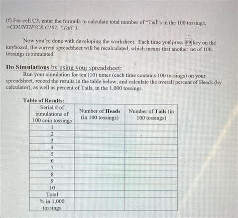 Solved 1 Develop An Excel Spreadsheet For Simulating Chegg