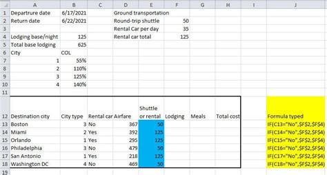 Solved 18 On The Cities Worksheet Click Cell E13 Depending On The