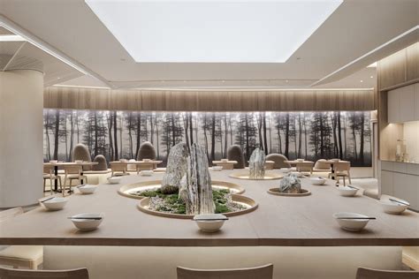 The Kiki Noodle Bar In Shanghai A Wide Landscape With Rocks And Forest