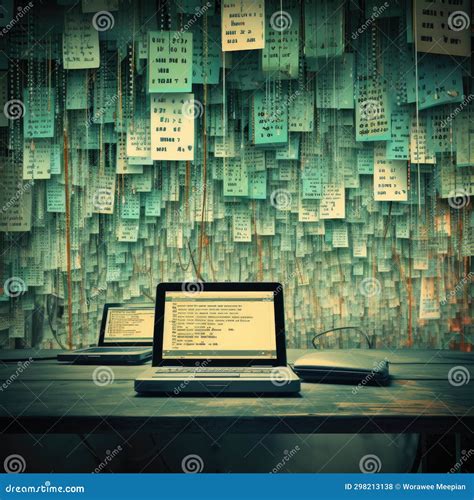 Stack Data Document And Paperwork Generative Ai Stock Illustration