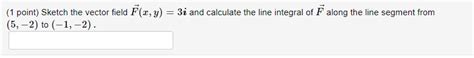 Point Sketch The Vector Field Vecf X Y I Studyx