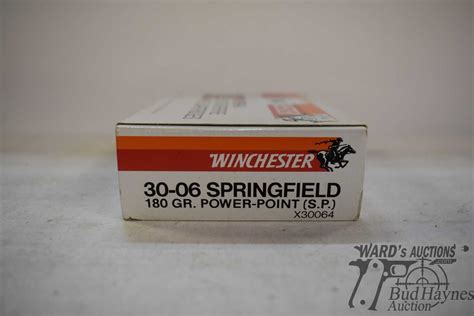 One 20 Count Box Winchester Super X 30 06 Sprng 180 Gr Power Point Sp