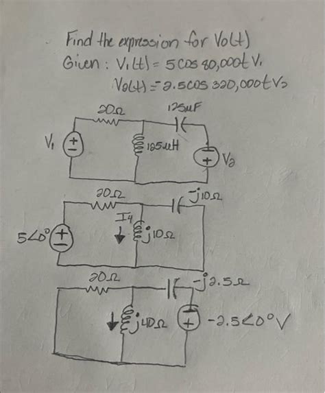 Solved Find The Expression For Vo T Given Chegg Com