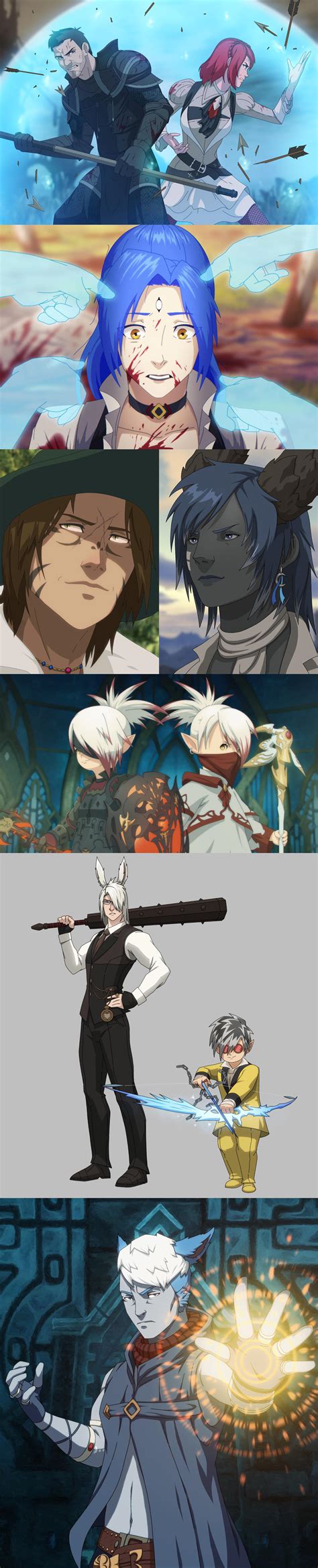 Some Commissioned Ffxiv Art Ive Done These Past Months R Ffxiv