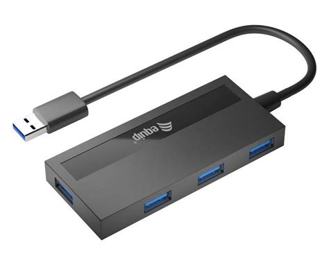 DIGITAL DATA EQUIP USB-Hub USB 3.0 mit USB-C Adapter 4 Port schwarz ...