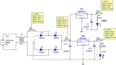 circuit diagram of microcontroller based temperature controller