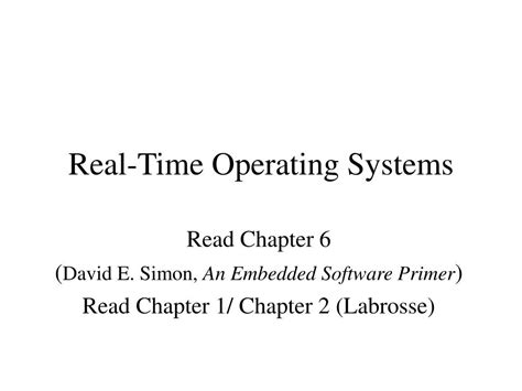 Ppt Real Time Operating Systems Powerpoint Presentation Free