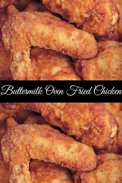 Buttermilk Oven Fried Chicken Food Menu