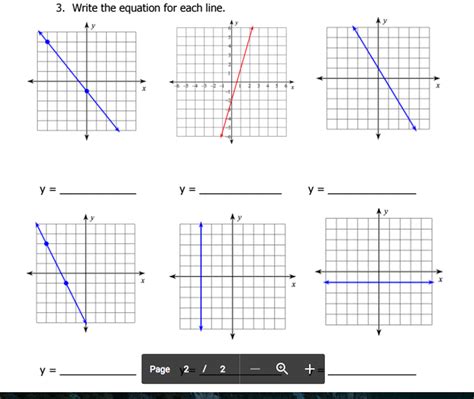 Solved Write The Equation For Each Line Chegg Com