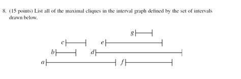 Solved 8 15 Points List All Of The Maximal Cliques In The