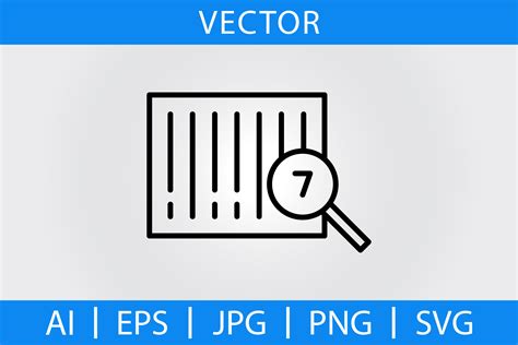 Vector Barcode Scan Outline Icon Graphic By Muhammad Ali Creative Fabrica
