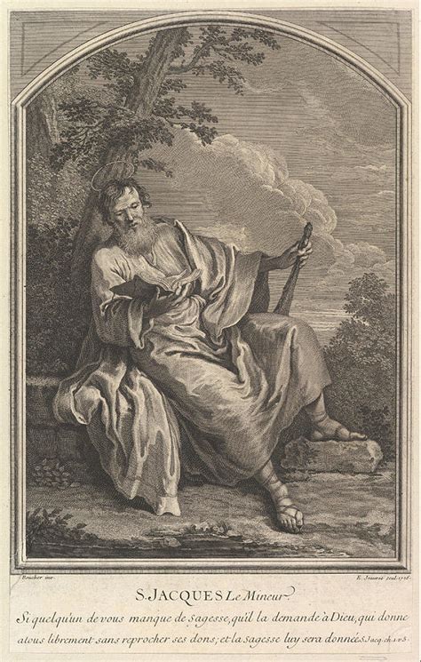 Saint Jacques Le Mineur Painting By Edme Jeaurat Fran Ois Boucher