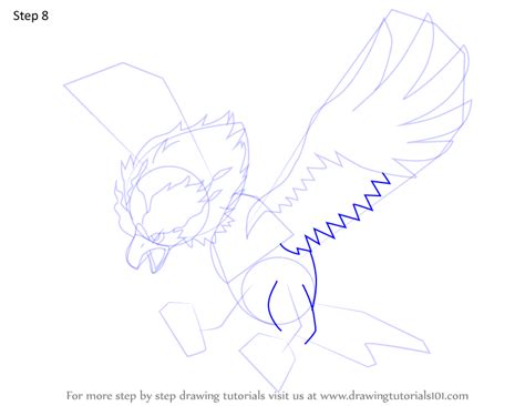 How To Draw Hisuian Braviary From Pokemon Pokemon Step By Step