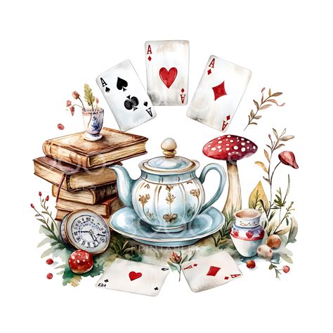 29 Alice Teapot Clipart Alice In Wonderland Mad Tea Party Printable