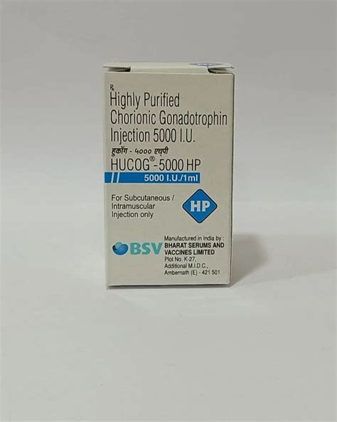 Highly Purified Chorionic Gonadotropin Injection I U Packaging Type Vial At Rs Piece
