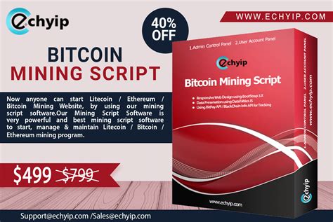 Run Btc Mining Business By Using The Powerful Bitcoin Mining Script Bitcoin Mining Script