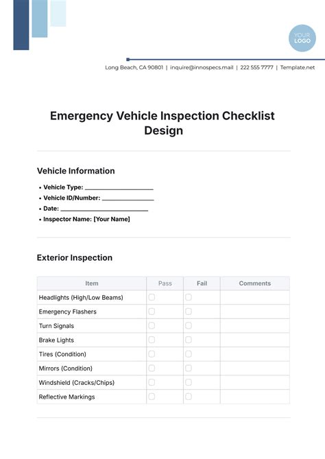 Free Vehicle Checklist Template To Edit Online
