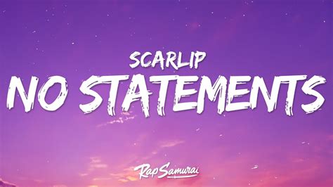 Scarlip No Statements Lyrics Chords Chordify
