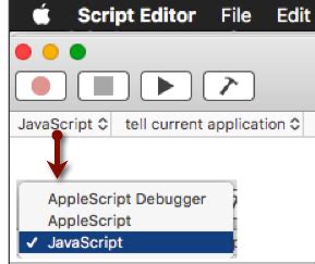 How Do I Choose JavaScript For My AppleScript SCPT File Stack Overflow