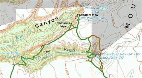 Phantom Falls Drive And Hike Map By Sacramento Valley Hiking Conference