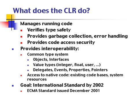 What Does The Clr Do