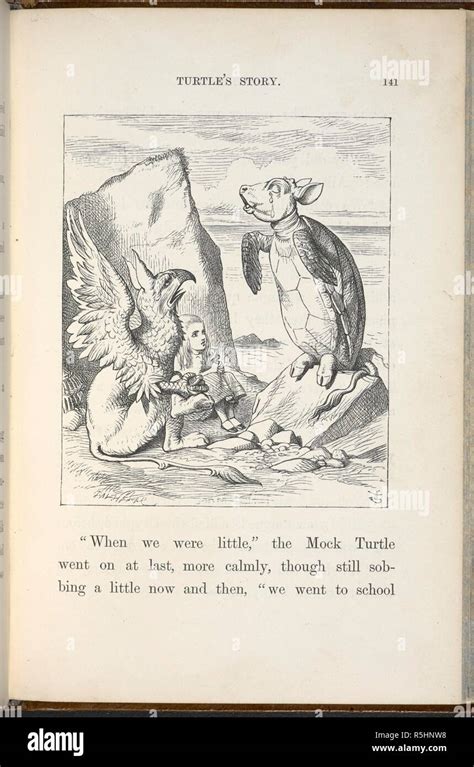 The Mock Turtle The Gryphon And Alice Alices Adventures In Wonderland With Forty Two