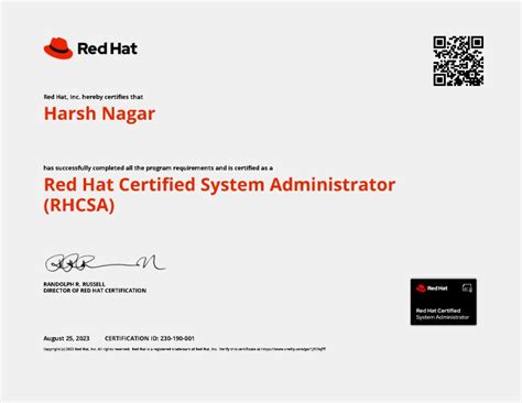 harsh gurjar on linkedin redhat rhcsa examoverview cybersecurity