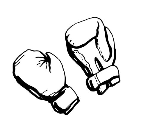 Boxing Gloves Vector Clipart Isolated On Transparent Back
