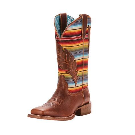 Ariat Women S Circuit Feather Western Boot Autumn Tan El Potrerito