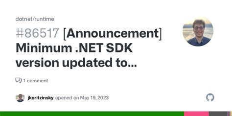Announcement Minimum NET SDK Version Updated To 8 0 100 Preview 4