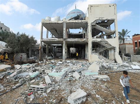 Israel Kills 26 In Attack On Gaza Mosque School Orders More