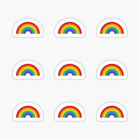 Rainbow Flag Lgbt Gay Pride Sticker Pack Sticker For Sale By