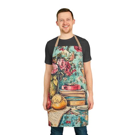 Vintage Kitchen Style Apron 5 Color Straps Cooking Apron Retro