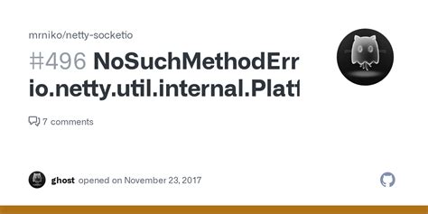 nosuchmethoderror ternal platformdependent