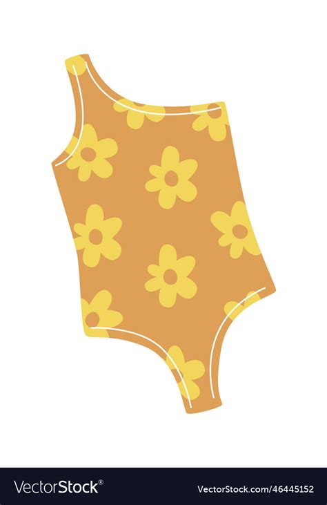 One Piece Swimsuit Swimwear Royalty Free Vector Image
