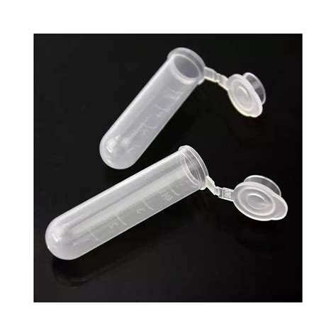 Tube D Essai Transparent En Plastique Avec Couvercle Ml Prix