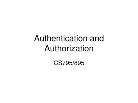 Ppt Understanding Net Authentication Authorization In Iis Powerpoint Presentation Id