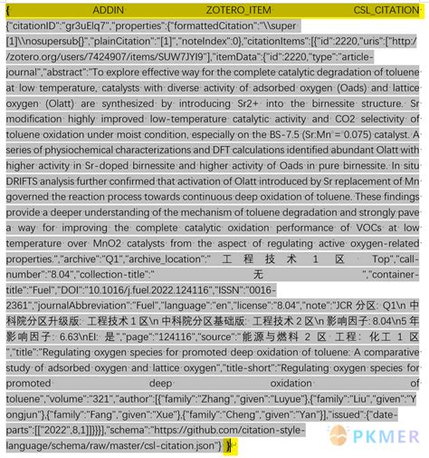 Pkmer【引文 插件】word 加载项相关问题