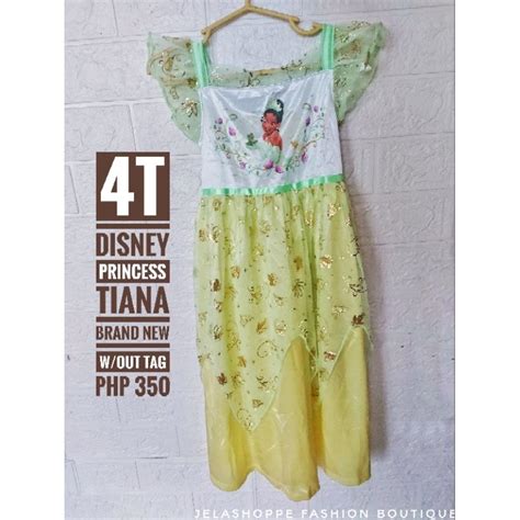 Disney Princess Tiana Dress Costume Brand New Shopee Philippines