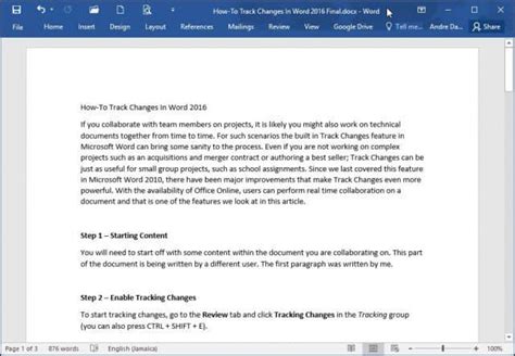 How To Track Changes In Microsoft Word Documents Solveyourtech