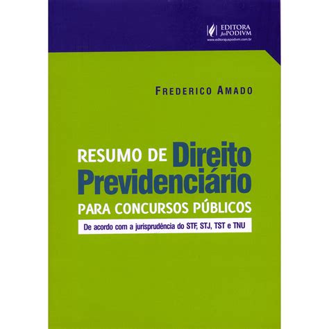 Resumo De Direito Previdenci Rio Para Concursos P Blicos De Acordo