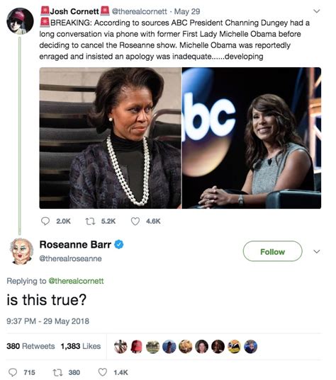 Did Michelle Obama Tell Abc To Fire Roseanne Barr
