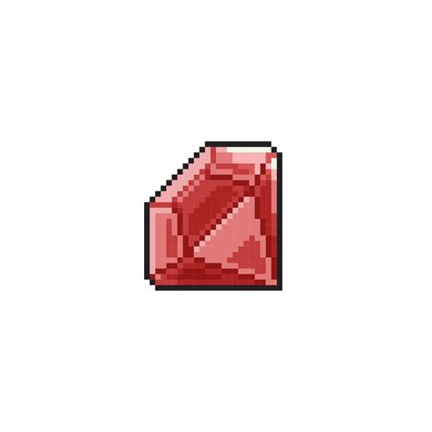 Ruby Stone In Pixel Art Style 22471224 Vector Art At Vecteezy