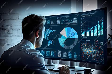 Premium Photo Business And Technology Data Analyst Working On