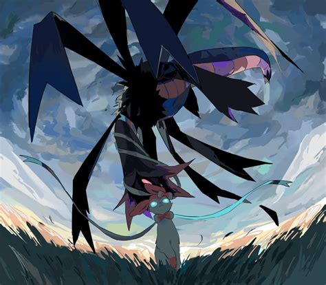 Sylveon And Hydreigon Pokemon Drawn By Apios Danbooru