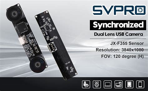 svpro dual lens usb camera module 1080p 60fps uvc