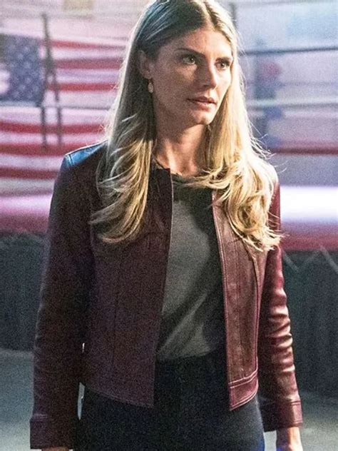 Quantum Leap S02 Caitlin Bassett Maroon Leather Jacket