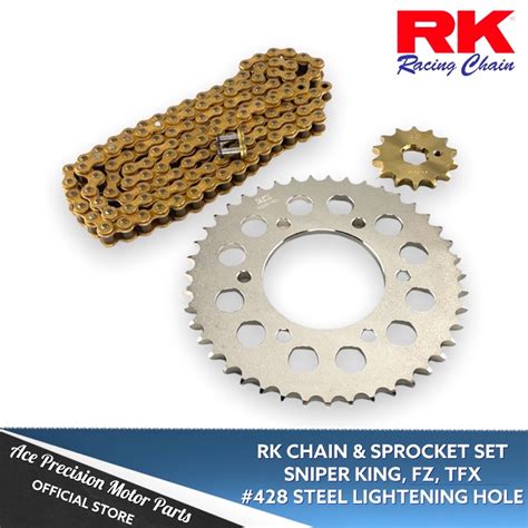 RK CHAIN SPROCKET SET NICKEL SERIES SNIPER KING FZ TFX Shopee Philippines