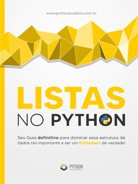 Ebook Pythonacademy Listas No Python Pdf Python Linguagem De